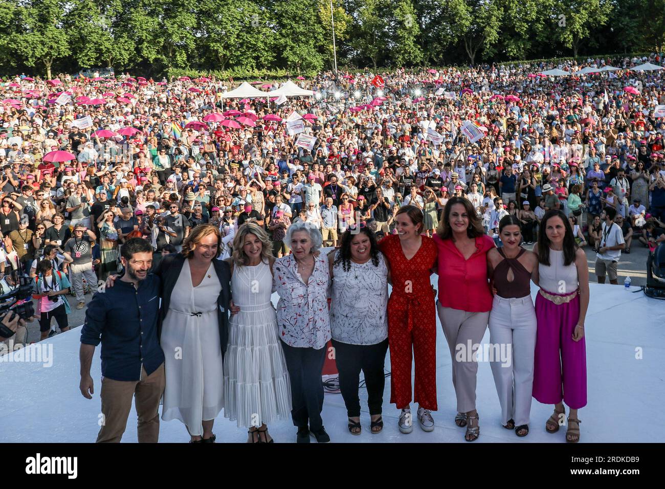 Madrid, Spain. 21st July, 2023. Yolanda Diaz, leader of the SUMAR party ...