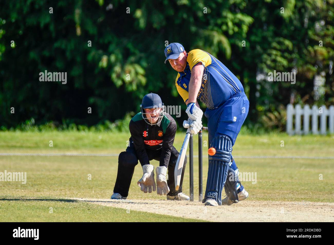 Cricket batting technique hi-res stock photography and images - Alamy