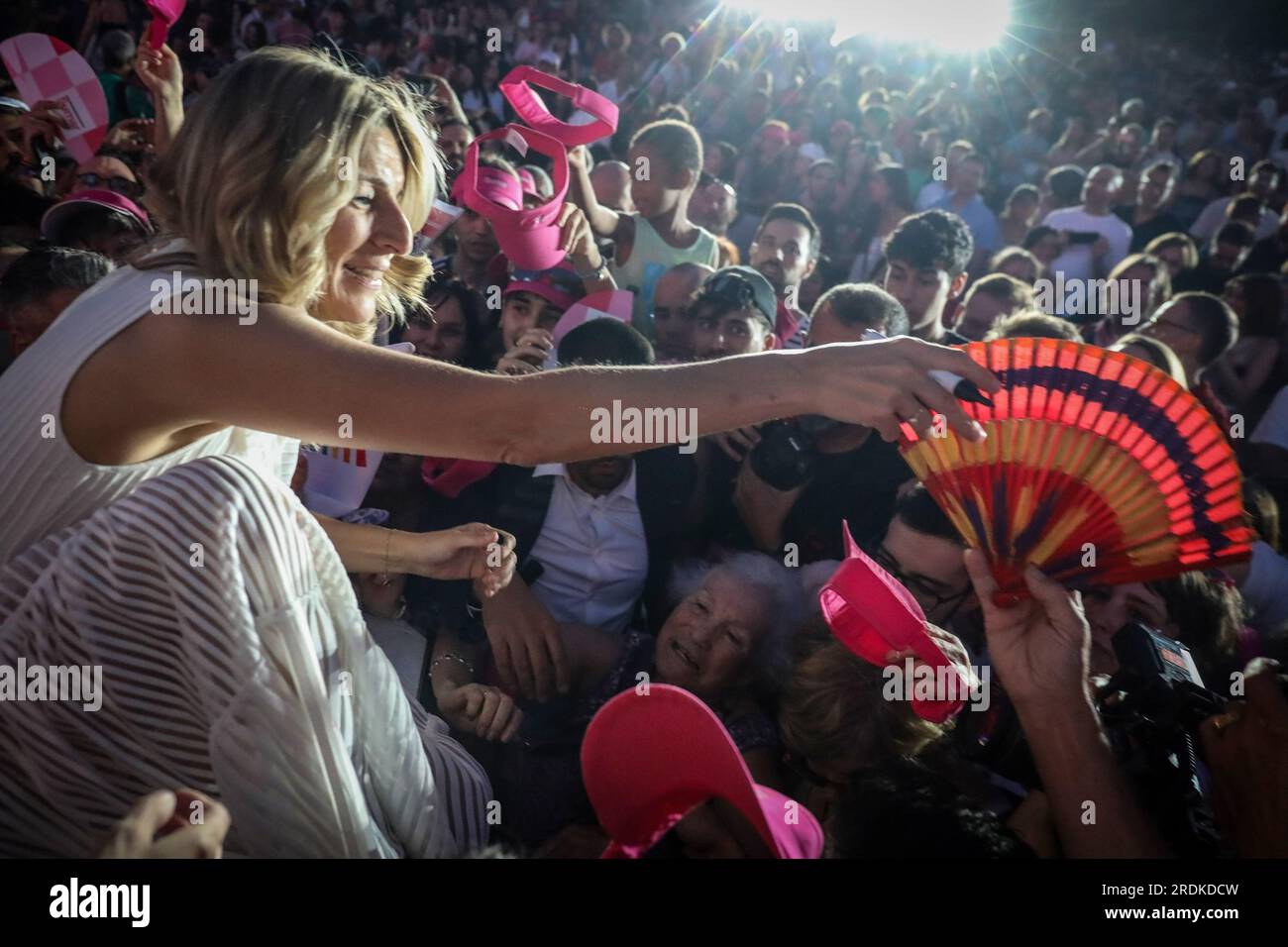 Madrid, Spain. 21st July, 2023. Yolanda Diaz, leader of the SUMAR party ...