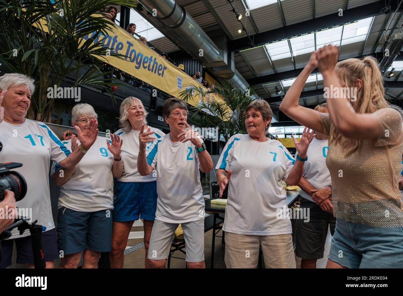 London, UK, 22/07/2023, Rachel Riley hosts a England Vs Haiti Women’s ...