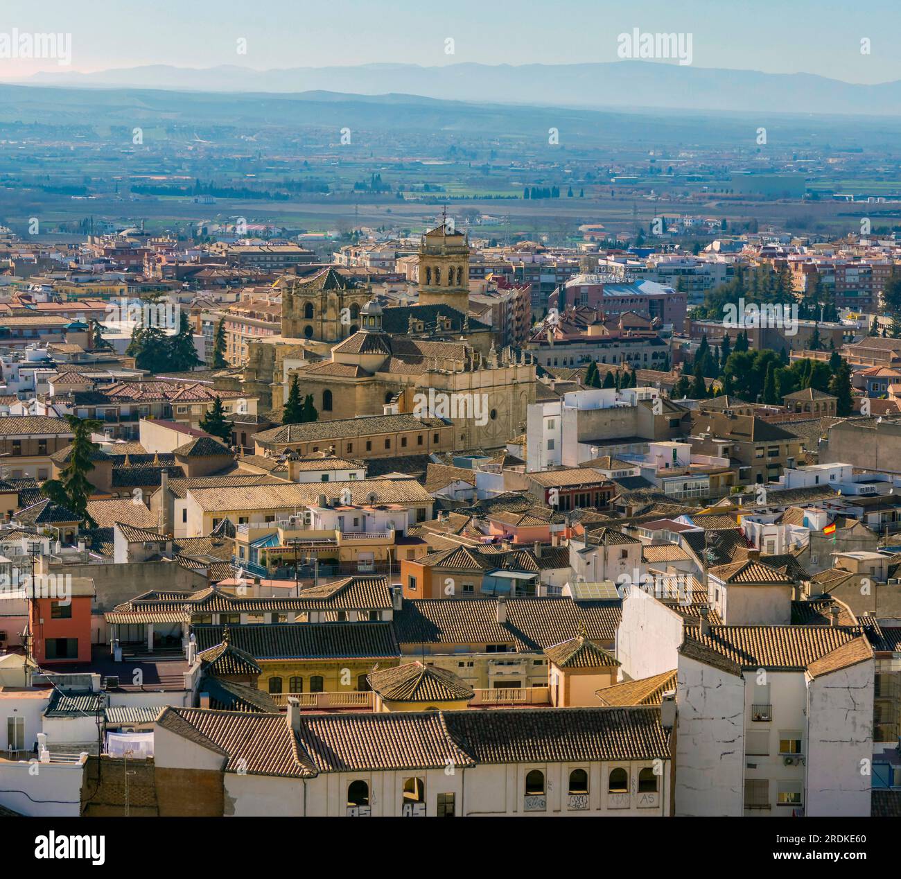 Overall view to the 16th century Real Monasterio de San Jeronimo, the ...
