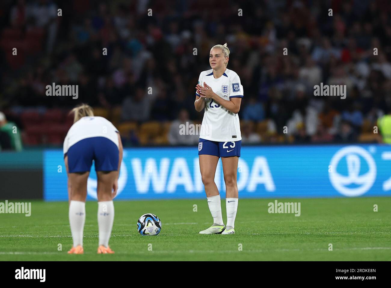Alessia Russo #23 of England claps before kickoff during the FIFA Women ...