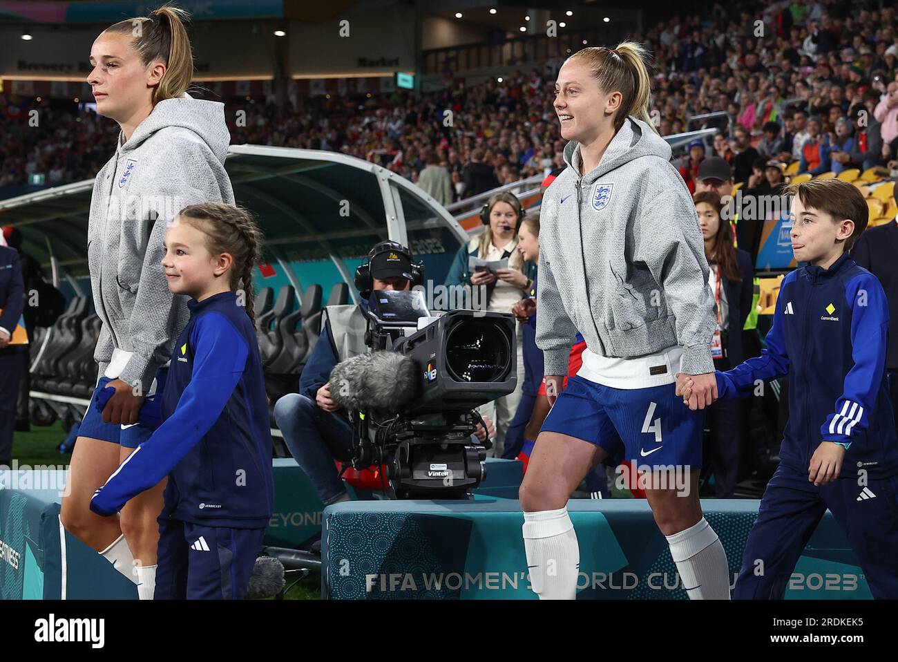 Keira Walsh #4 of England enters the field during the FIFA Women's ...