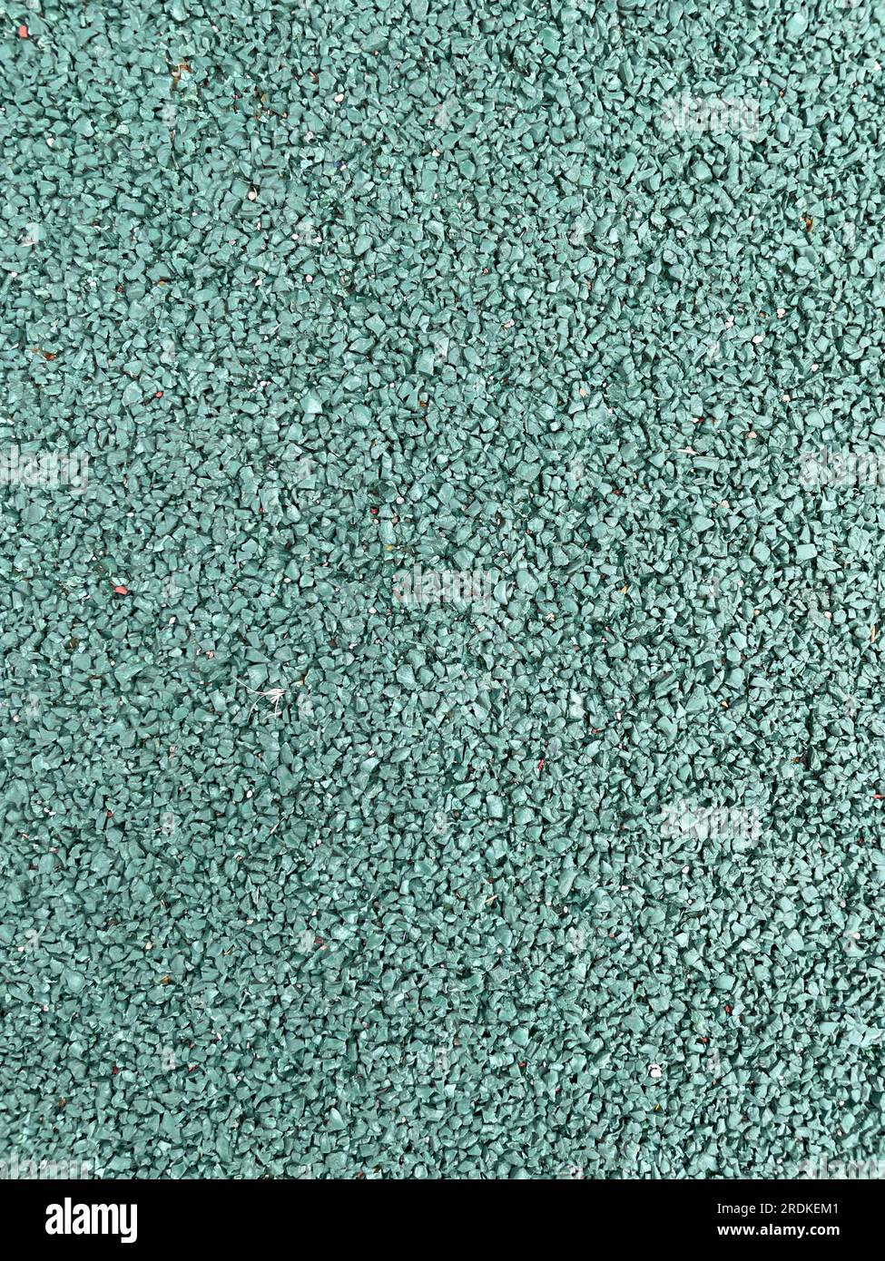 Green all-weather synthetic track surfacing made of polyurethane used ...