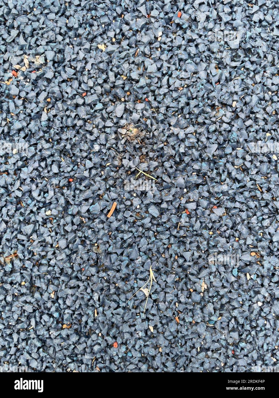 Black all-weather synthetic track surfacing made of polyurethane used ...