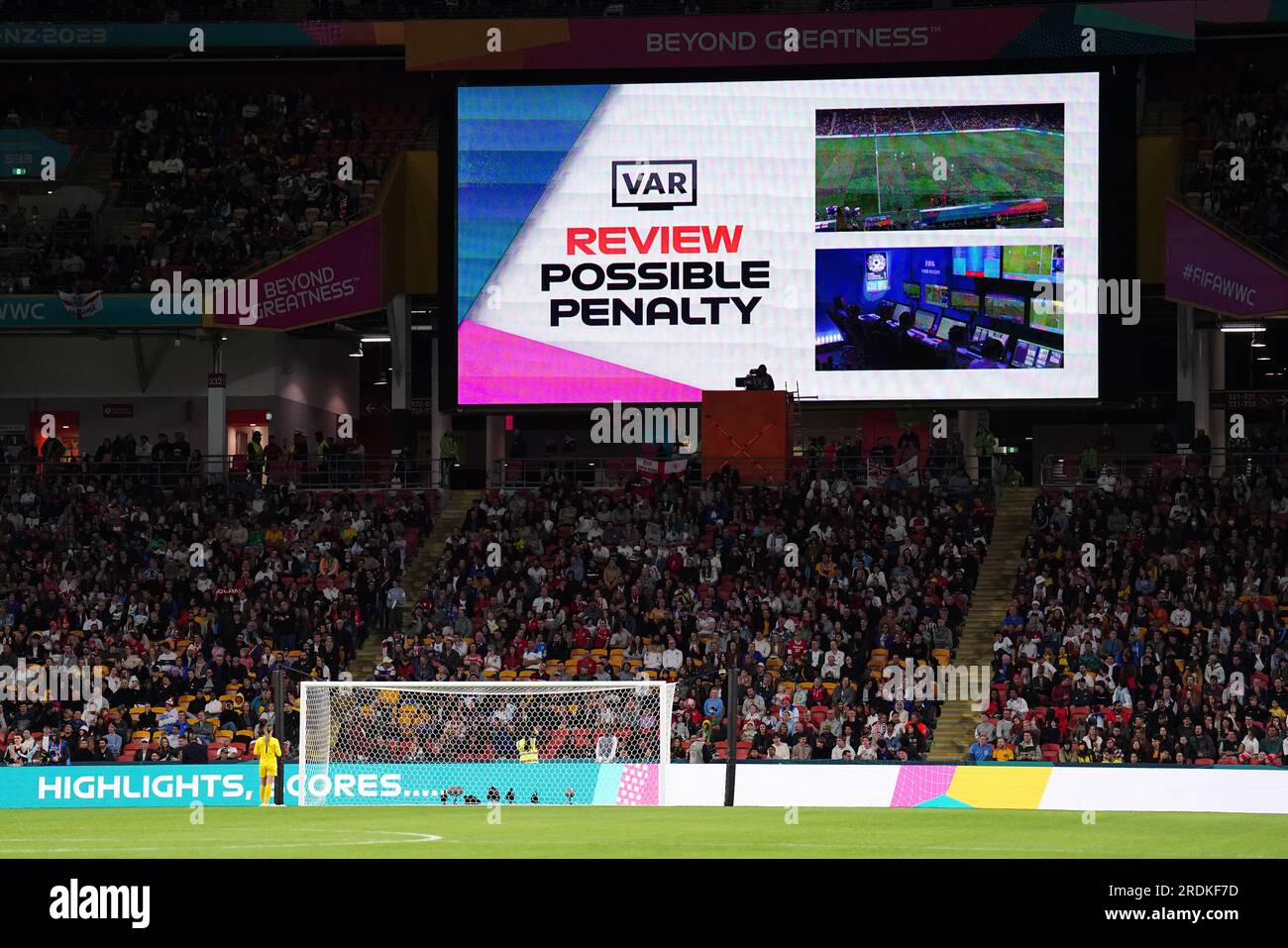 VAR check for a penalty during the FIFA Women's World Cup 2023, Group D ...