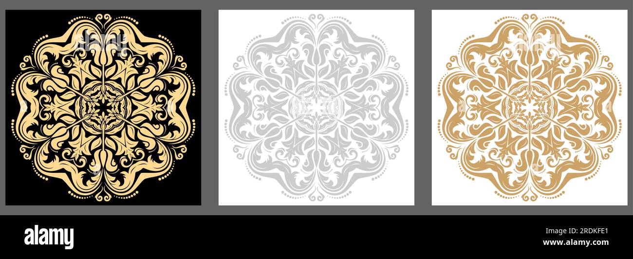 Set of classic vector patterns. Collection of orient ornaments. Classic ...