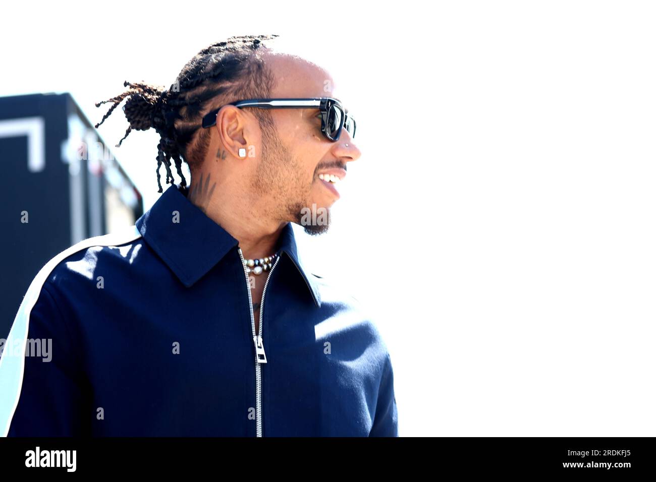 Mogyorod, Hungary. 22nd July, 2023. Lewis Hamilton of Mercedes AMG ...