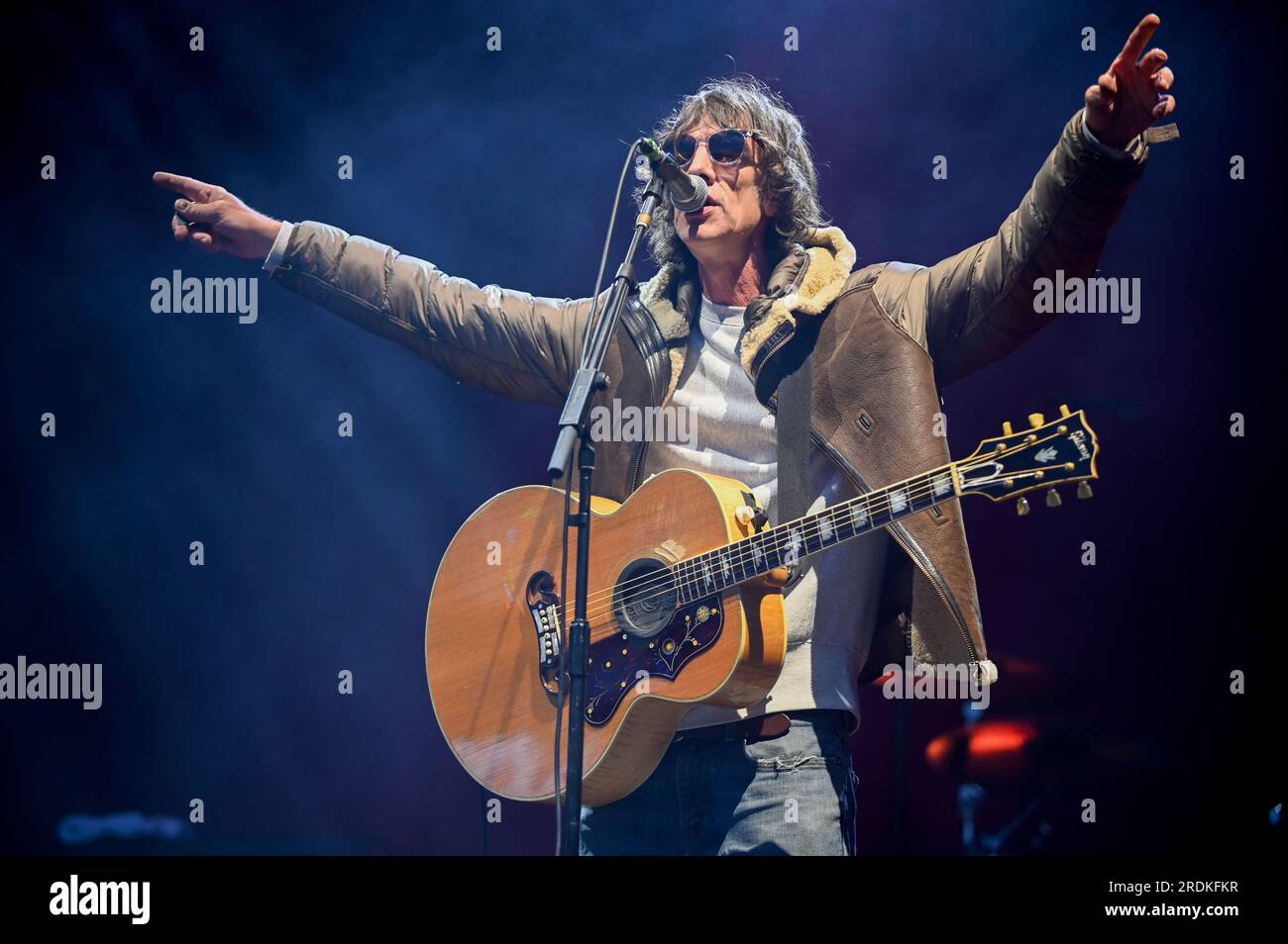 Sheffield, UK. 21st July, 2023. Richard Ashcroft of The Verve Rock band ...