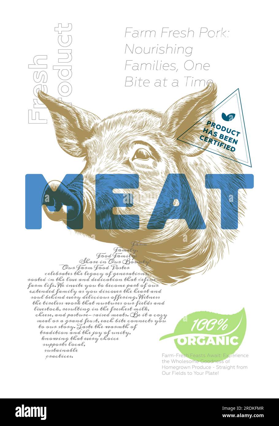 Pig butcher illustration Cut Out Stock Images & Pictures - Alamy