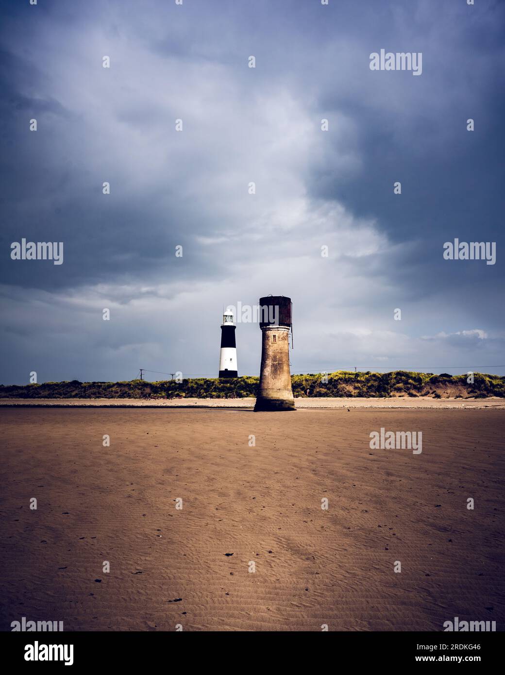 Lighthouses at Spurn Point, Humber Estuary Stock Photo - Alamy