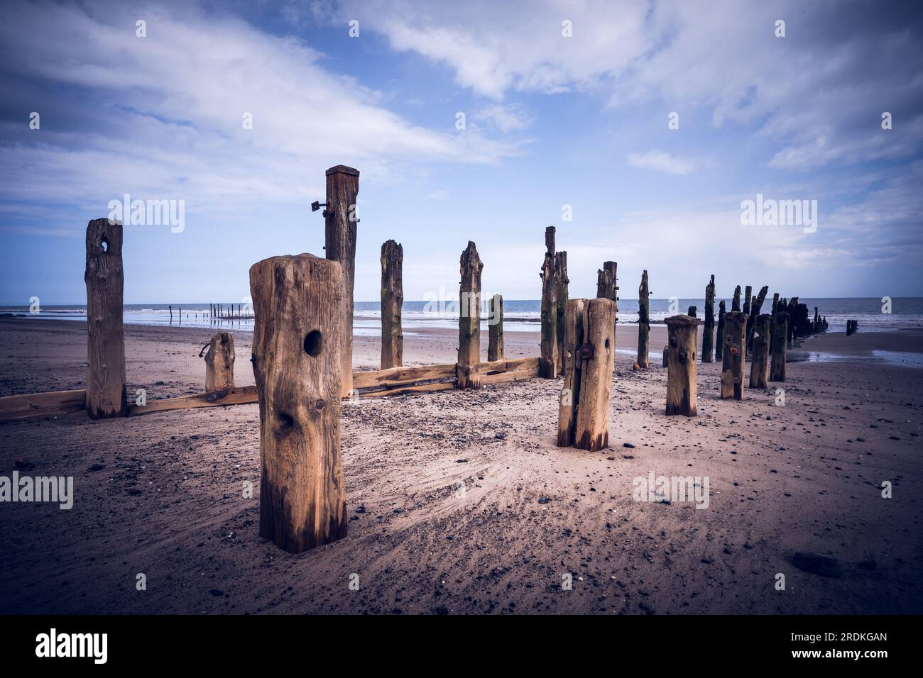 Old Pier, Jetty at Spurn Point, Humber Estuary Stock Photo - Alamy