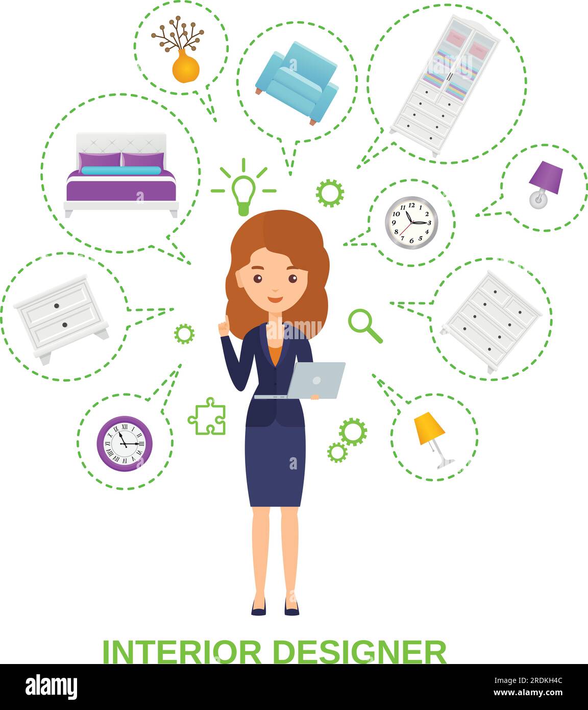 Architecture woman female women Stock Vector Images - Alamy