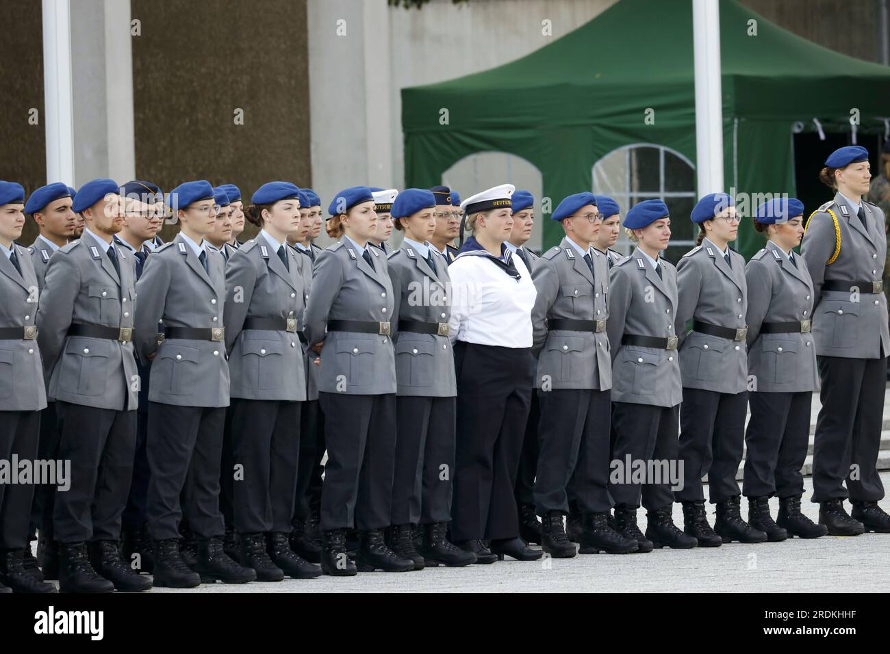 Berlin, Germany, July 20, 2023. Public pledge of 400 recruits of the ...