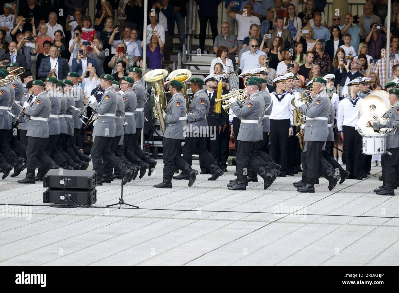 Berlin, Germany, July 20, 2023. Public pledge of 400 recruits of the ...