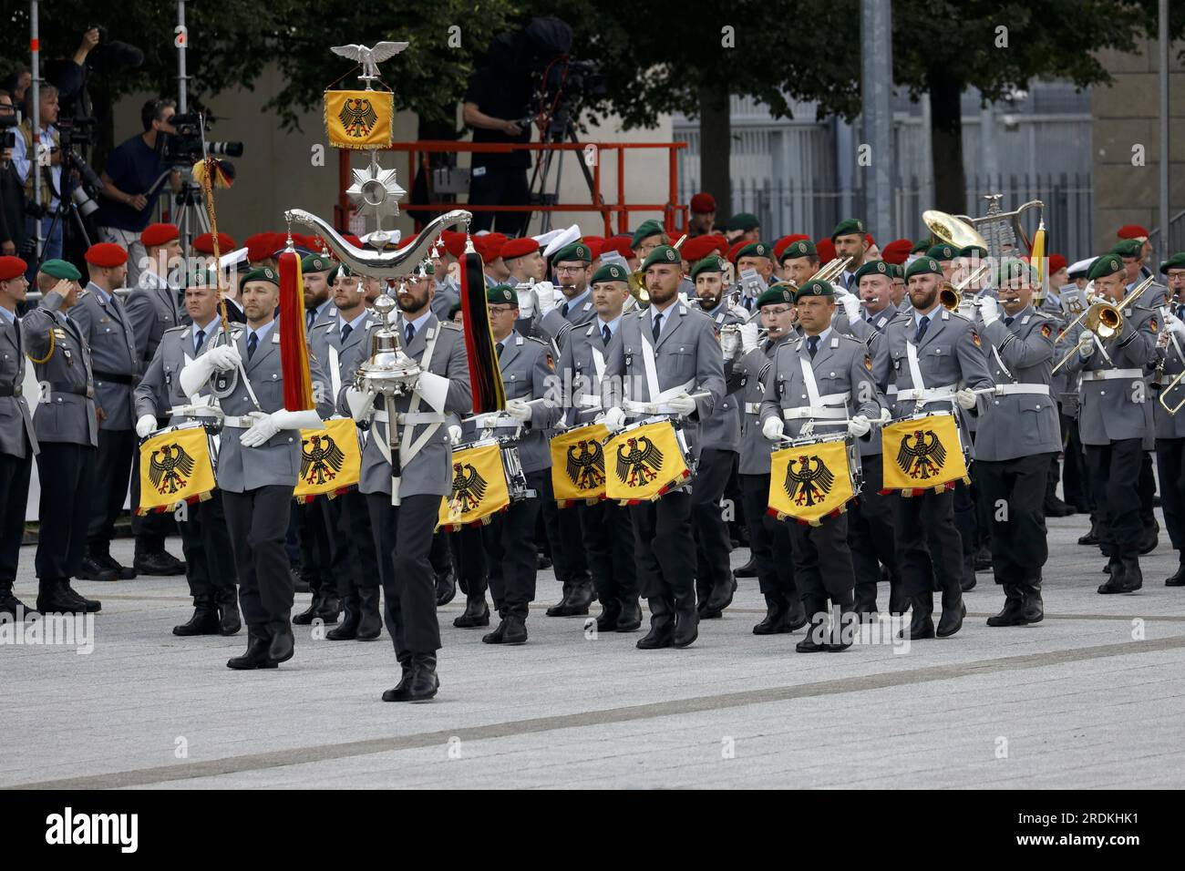 Berlin, Germany, July 20, 2023. Public pledge of 400 recruits of the ...