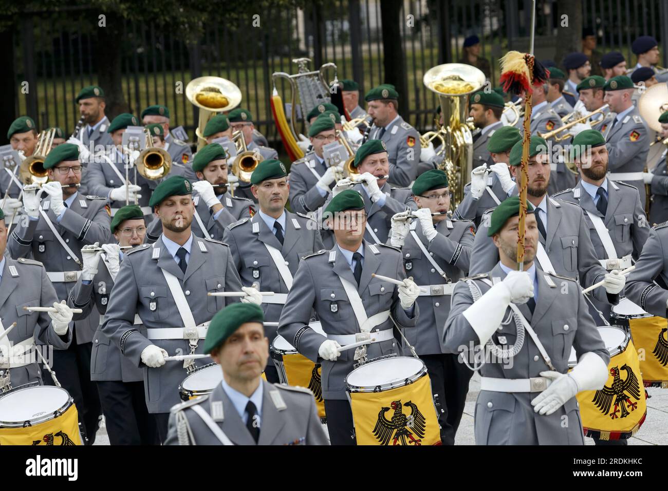 Berlin, Germany, July 20, 2023. Public pledge of 400 recruits of the ...