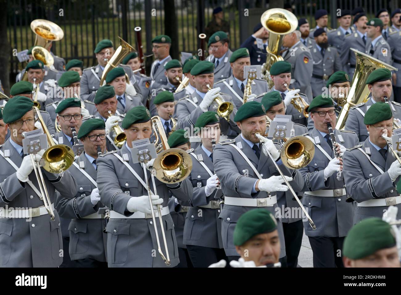 Berlin, Germany, July 20, 2023. Public pledge of 400 recruits of the ...