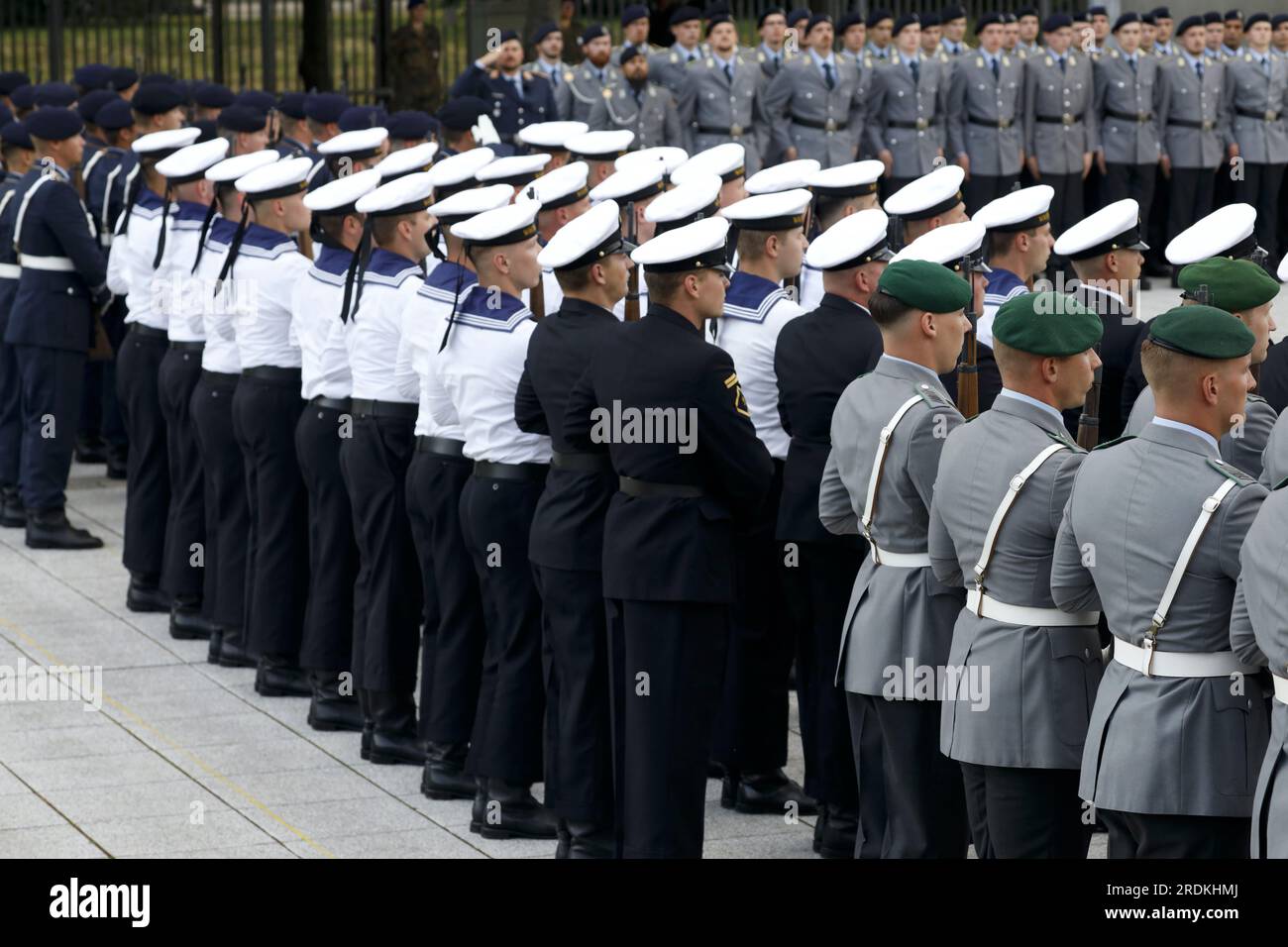 Berlin, Germany, July 20, 2023. Public pledge of 400 recruits of the ...