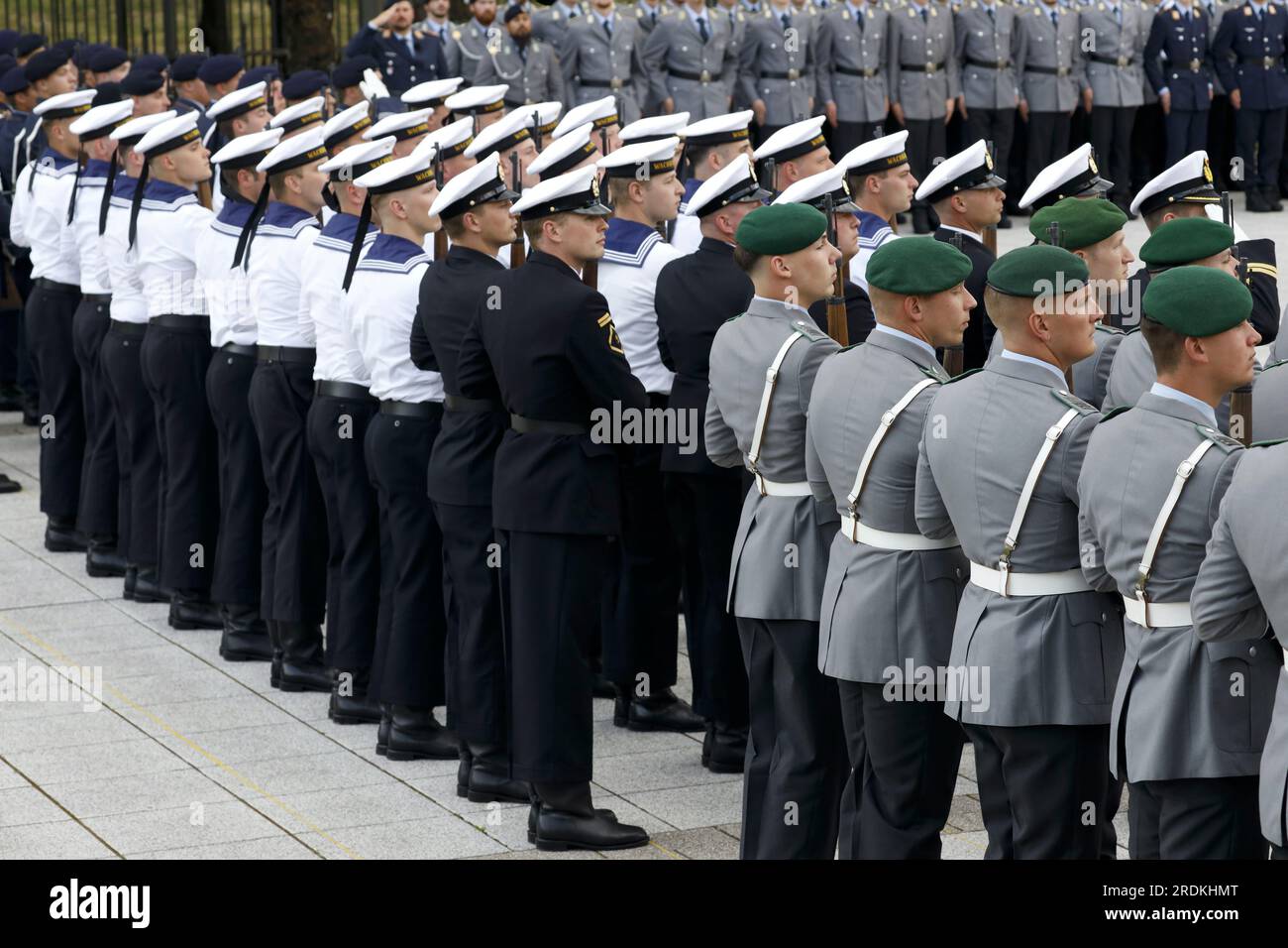 Berlin, Germany, July 20, 2023. Public pledge of 400 recruits of the ...