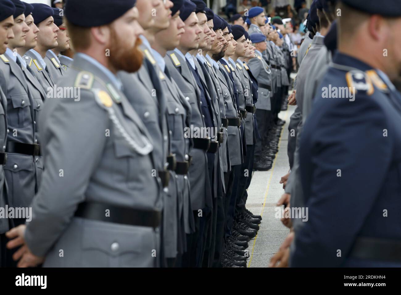 Berlin, Germany, July 20, 2023. Public pledge of 400 recruits of the ...