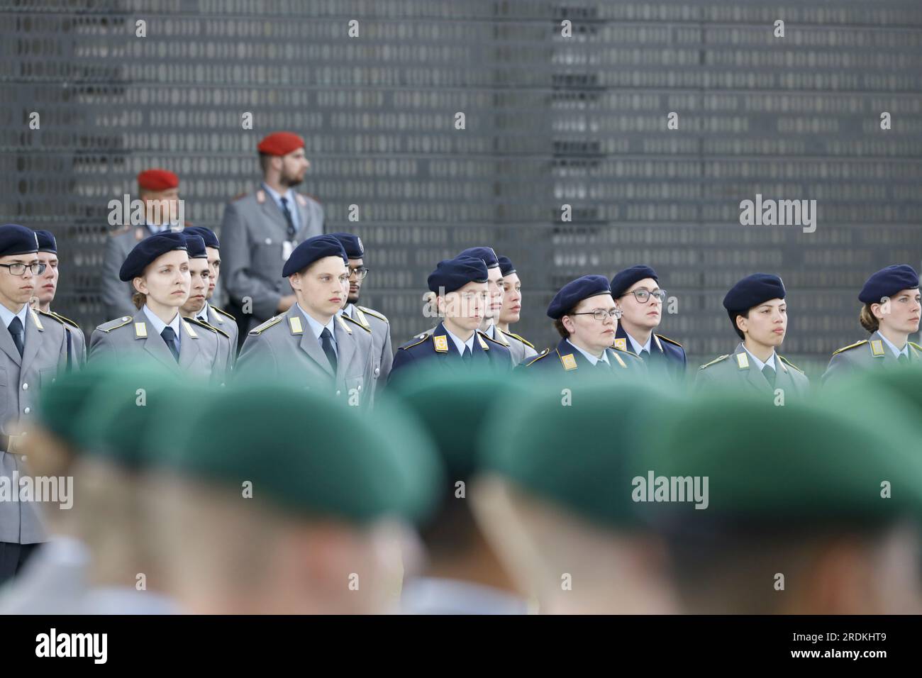 Berlin, Germany, July 20, 2023. Public pledge of 400 recruits of the ...