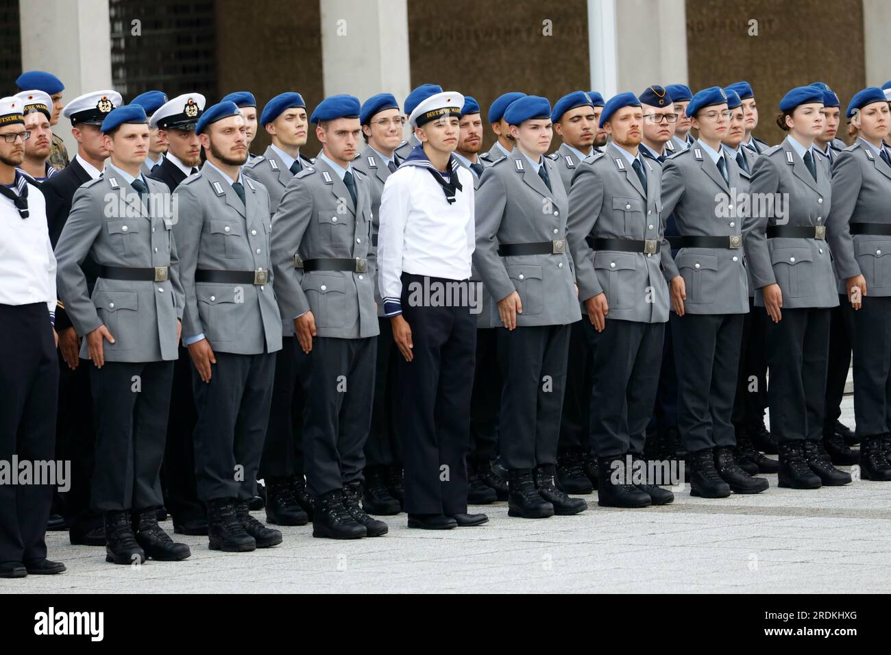 Berlin, Germany, July 20, 2023. Public pledge of 400 recruits of the ...