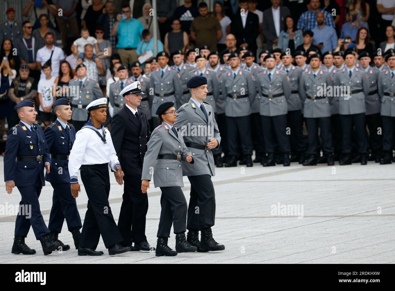 Berlin, Germany, July 20, 2023. Public pledge of 400 recruits of the ...