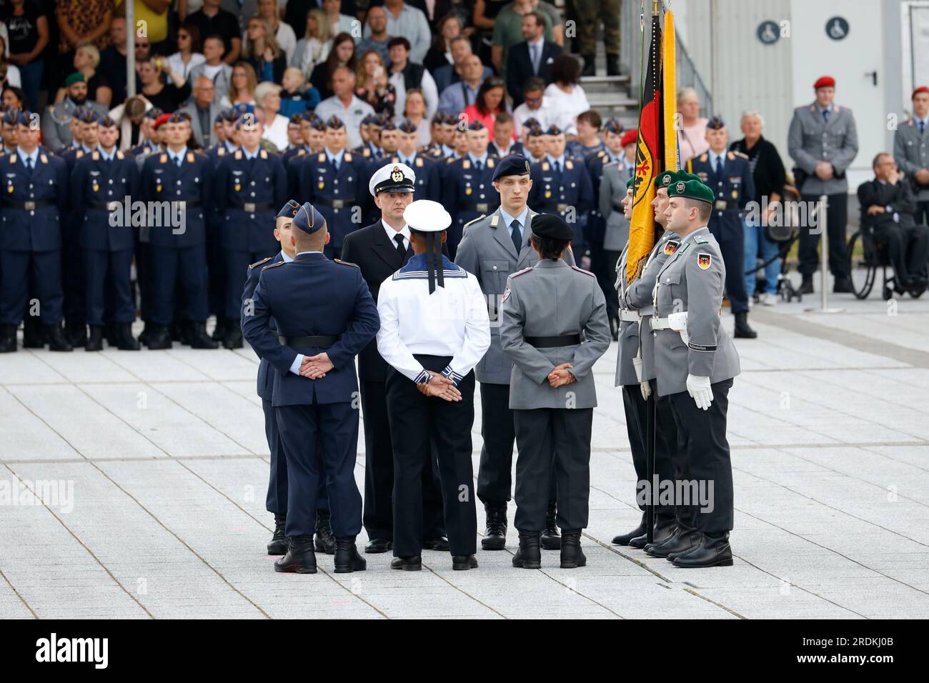 Berlin, Germany, July 20, 2023. Public pledge of 400 recruits of the ...