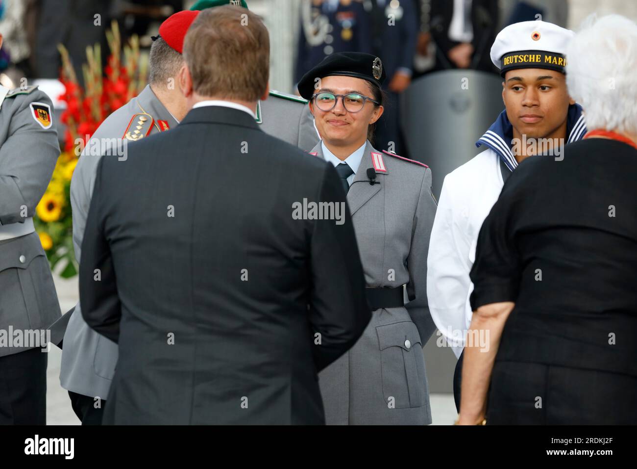 Berlin, Germany, July 20, 2023. Public pledge of 400 recruits of the ...