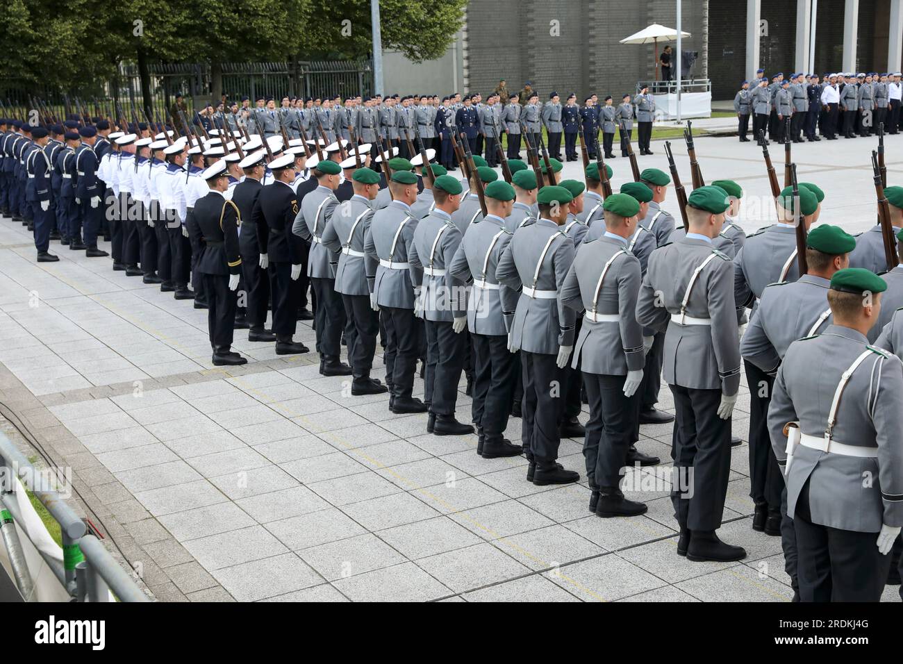 Berlin, Germany, July 20, 2023. Public pledge of 400 recruits of the ...