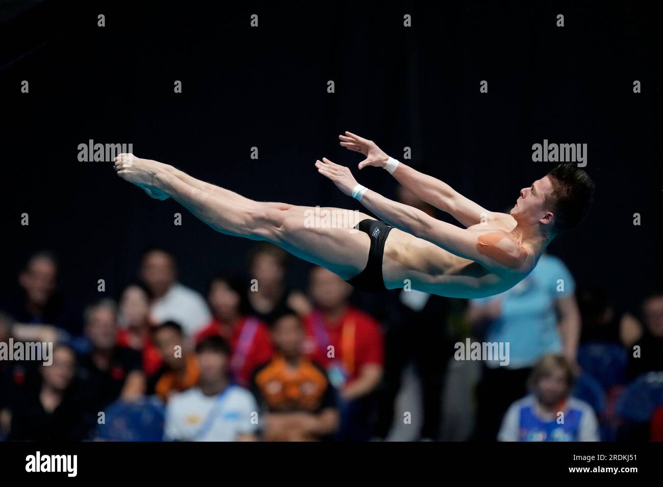 Oleksii Sereda of Ukraine competes in the men's 10m platform final at ...