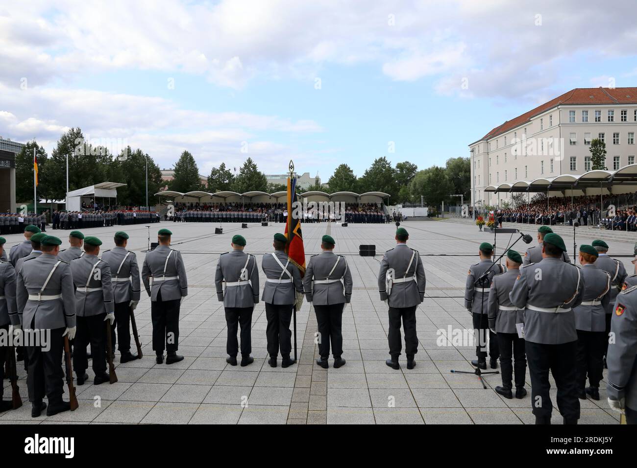 Berlin, Germany, July 20, 2023. Public pledge of 400 recruits of the ...