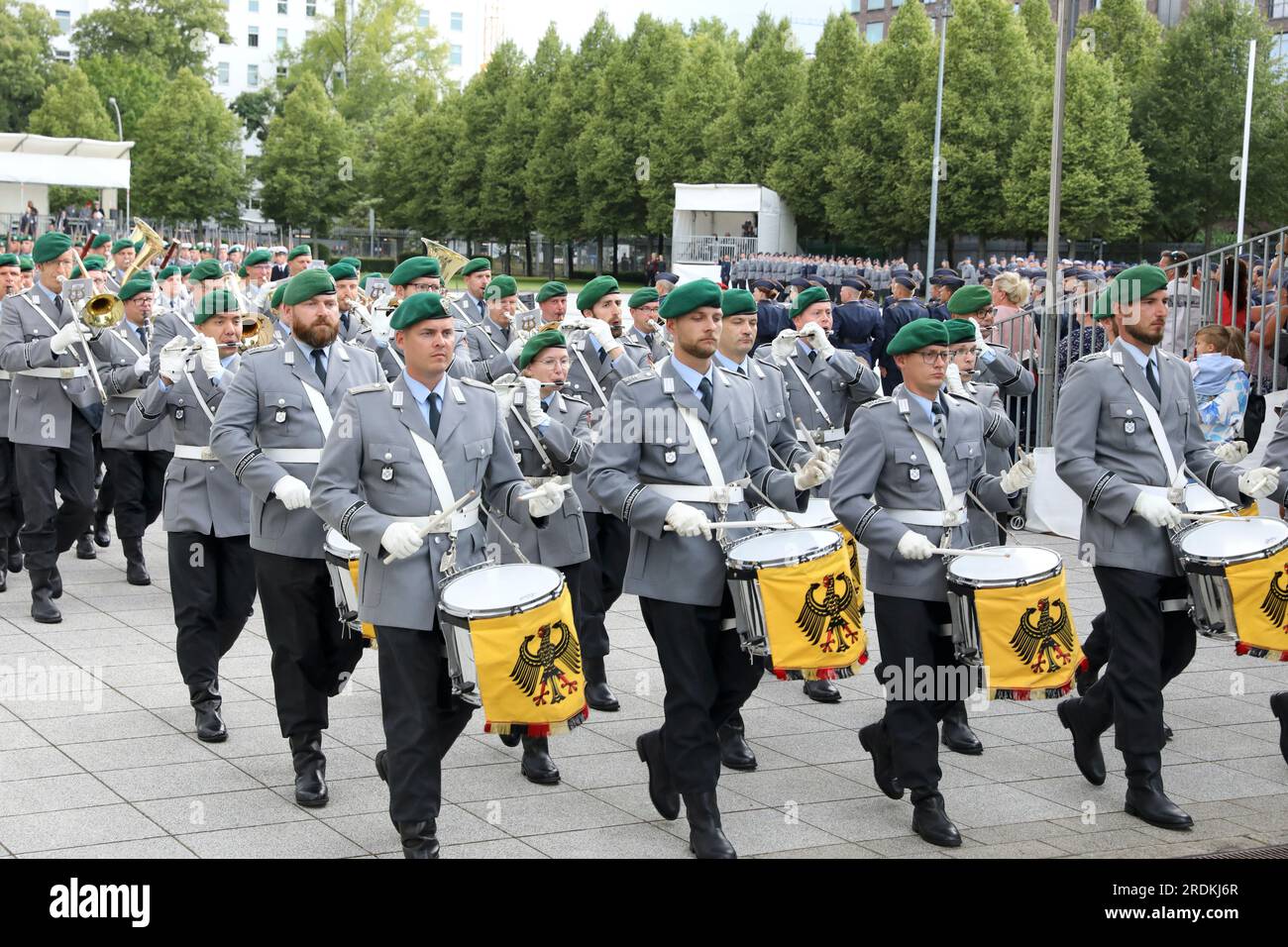 Berlin, Germany, July 20, 2023. Public pledge of 400 recruits of the ...
