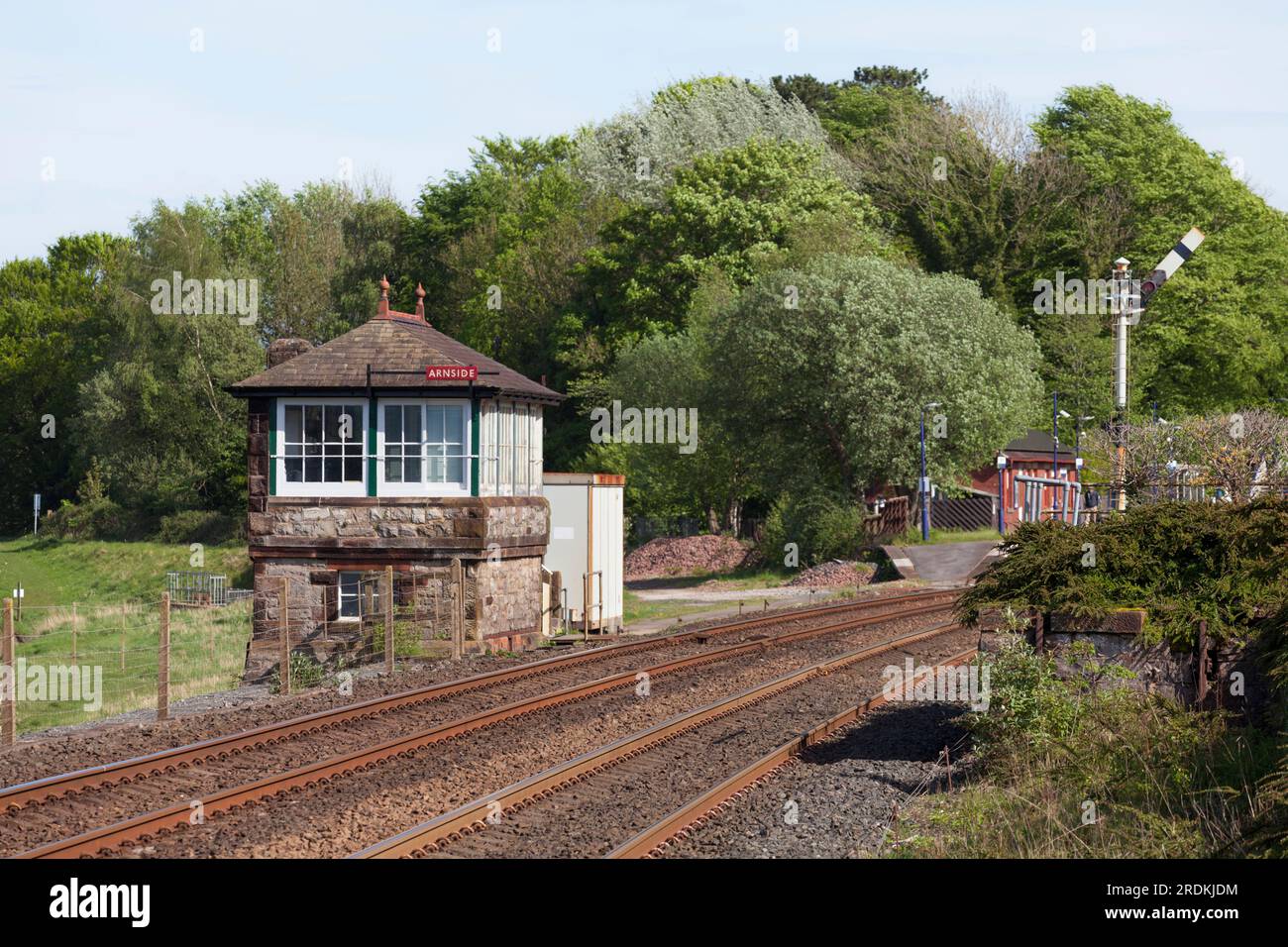 Signalbox with signal hi-res stock photography and images - Alamy