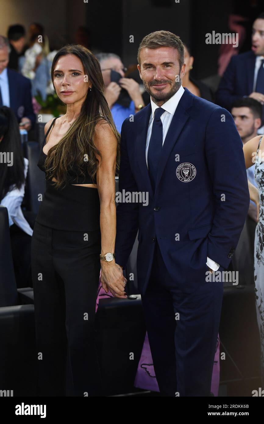 Fort Lauderdale, United States. 21st July, 2023. Victoria Beckhan and ...