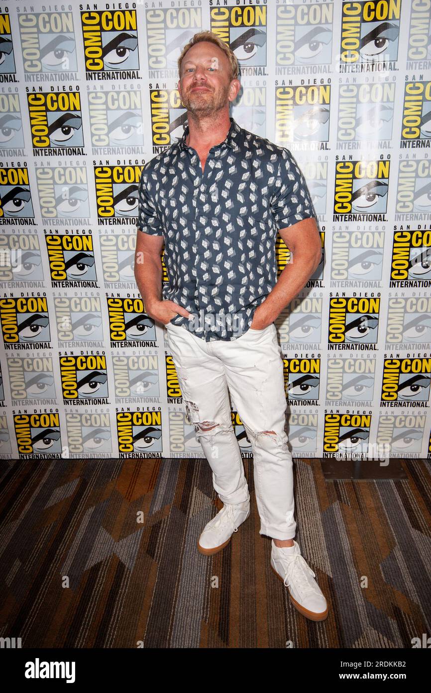 San Diego, Ca. 21st July, 2023. Ian Ziering at the Sharknado Press Room ...