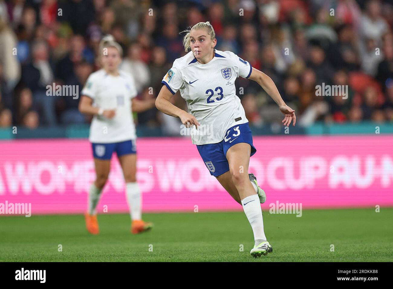 Alessia Russo #23 of England back on the pitch after half time during ...