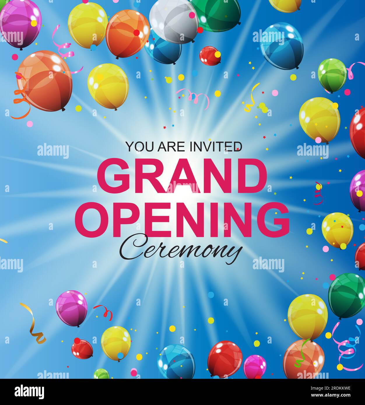 Store opening party Stock Vector Images - Alamy