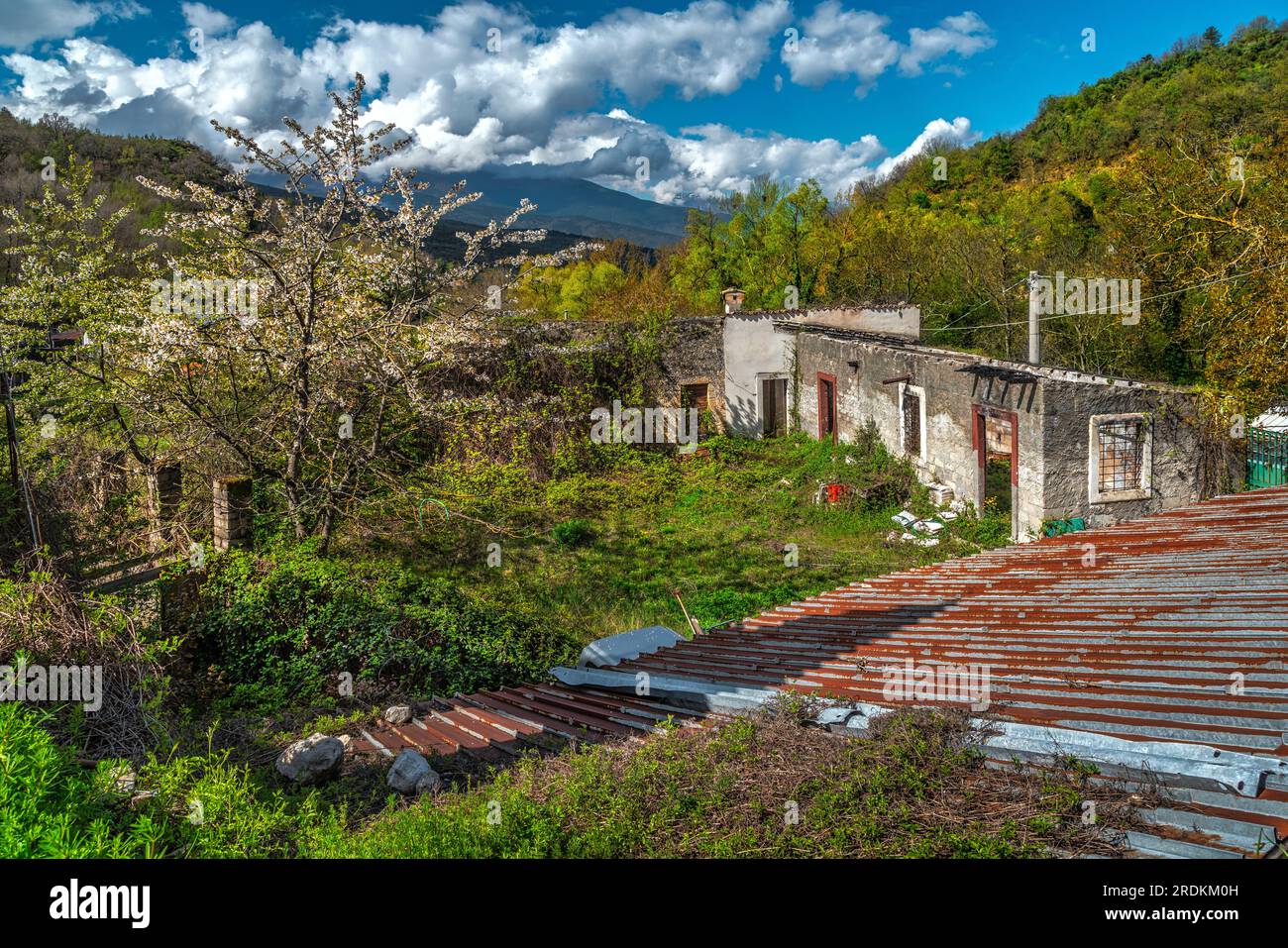 farmyard of an abandoned agricultural village Stock Photo - Alamy