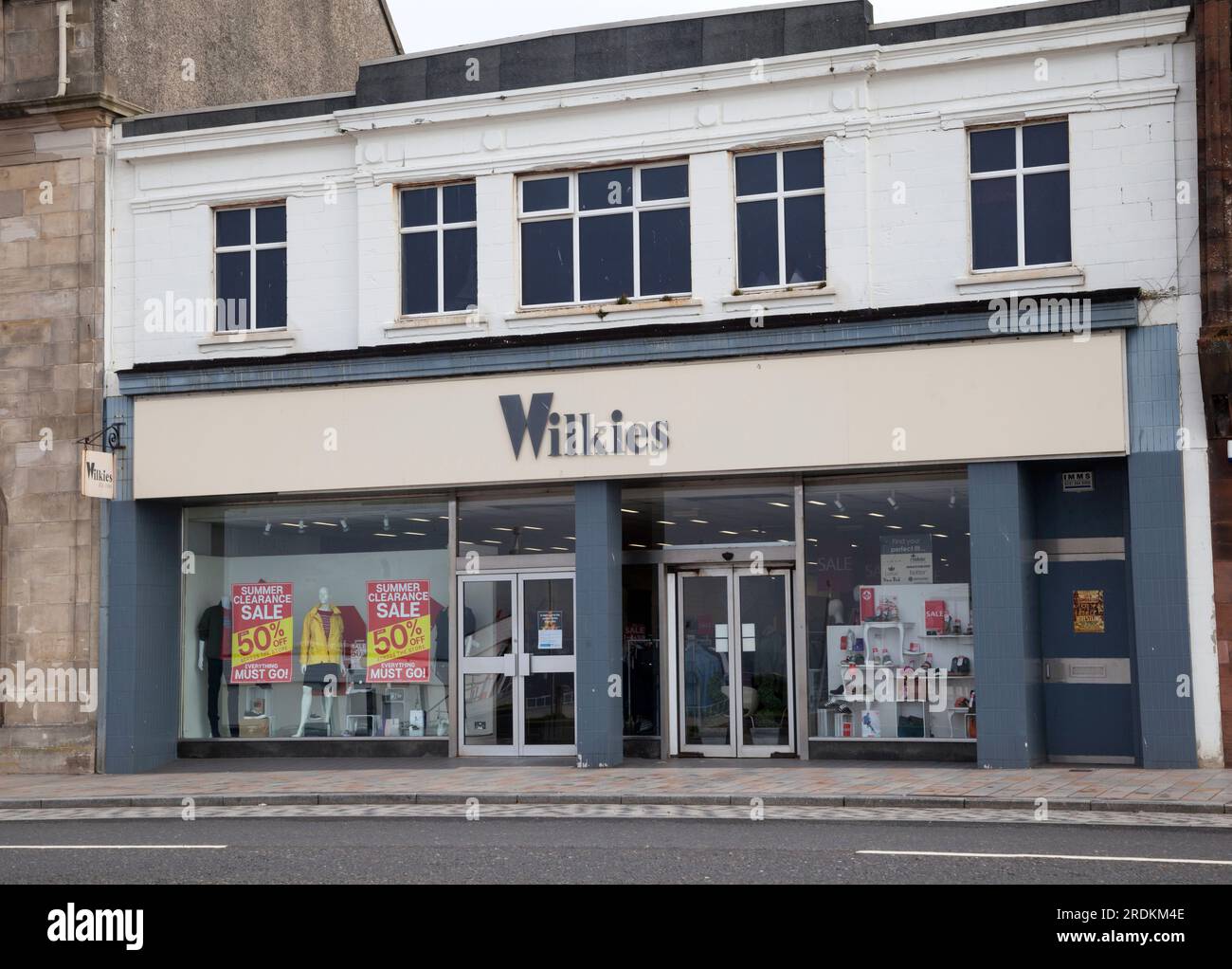 Wilkies, clothes shop, West Clyde Street, Helensburgh, Scotland Stock ...
