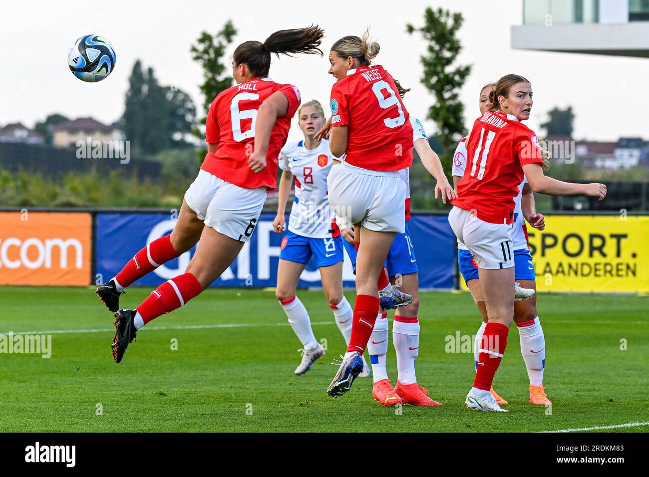 Tubize, Belgium. 21st July, 2023. Anna Holl (6) of Austria, Tatjana ...