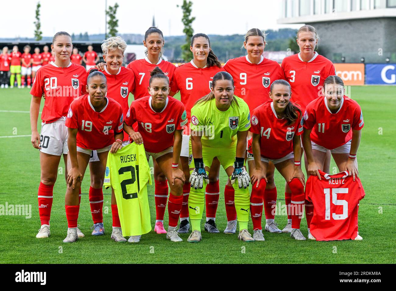 Team picture Austria ( Anna Wirnsberger (20) of Austria, Amelie Roduner (10) of Austria, Isabel ...