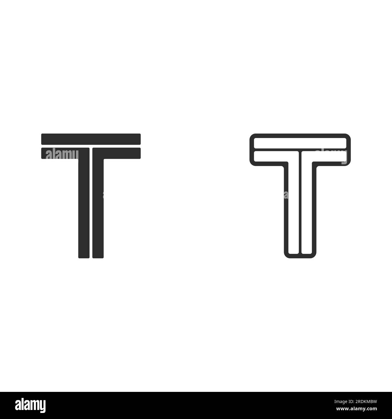 T Letter Logo With White Lines Dynamic Design.Connection Of Lines ...