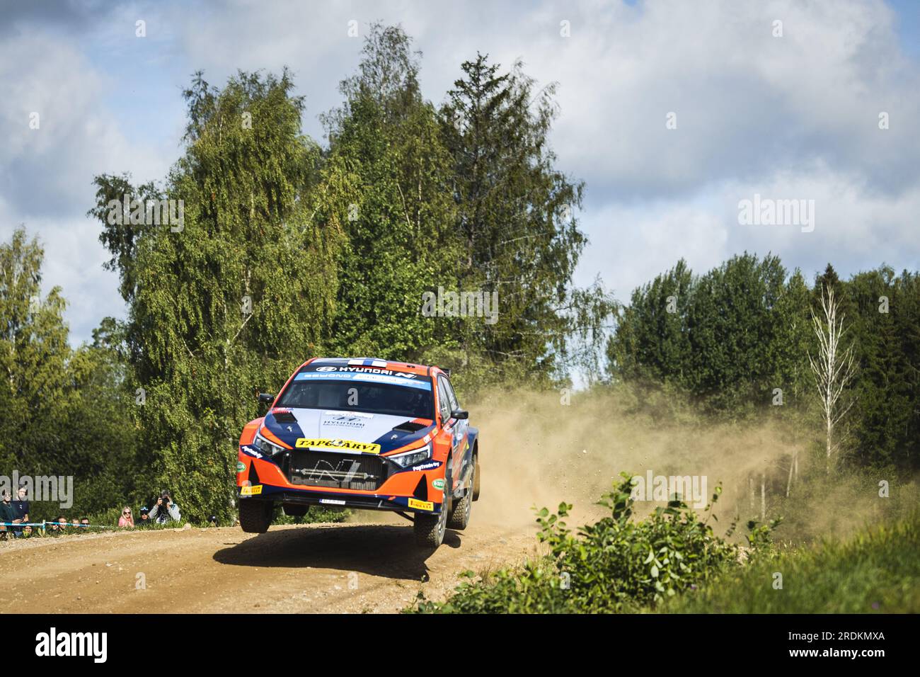 Tartu, Estonia, 22/07/2023, 22 Emil LINDHOLM (FIN), Reeta HAMALAINEN (FIN), HYUNDAI MOTORSPORT N ...