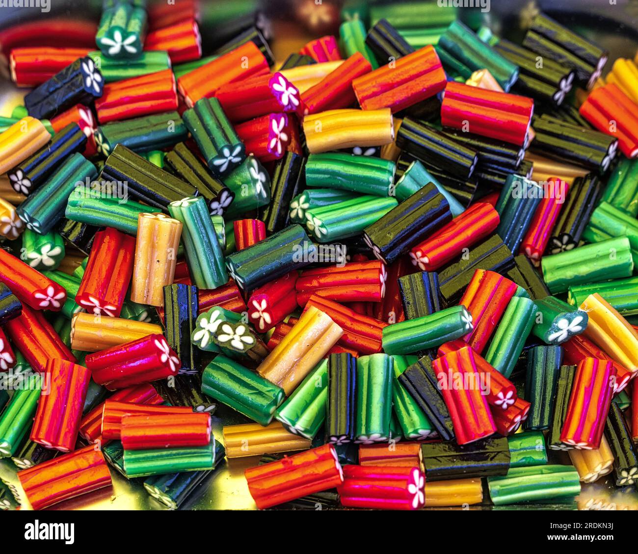 Assorted and colorful candies in the market stalls Stock Photo - Alamy