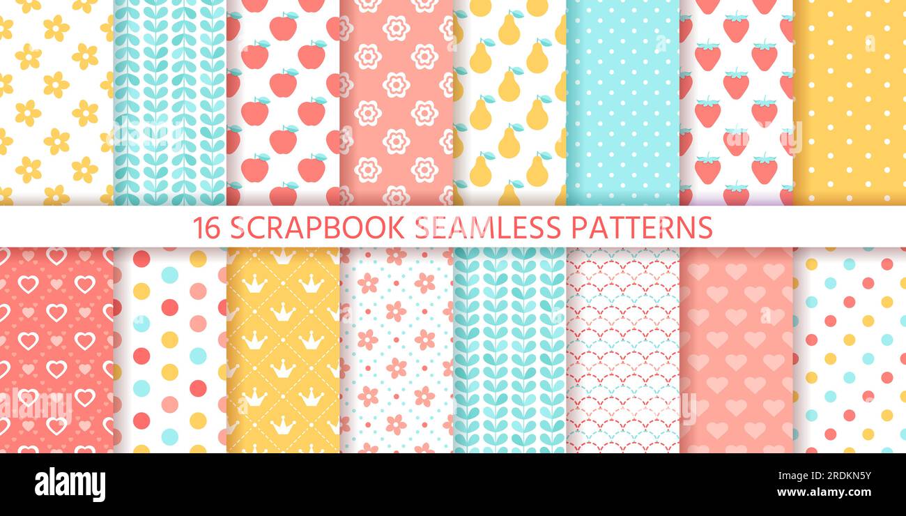 Red Scrapbook Paper Patterns