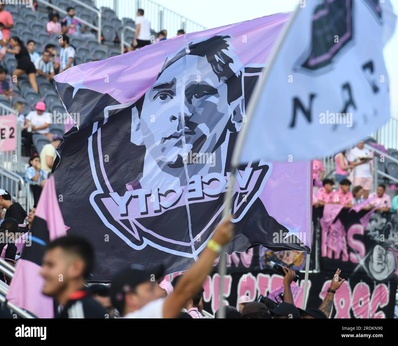 Fort Lauderdale FL, USA. 21st July, 2023. Fans are seen as Lionel Messi ...