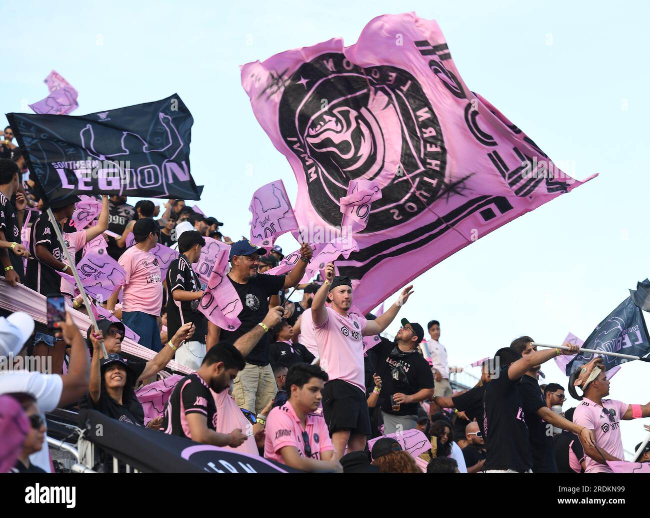 Fort Lauderdale FL, USA. 21st July, 2023. Fans are seen as Lionel Messi ...