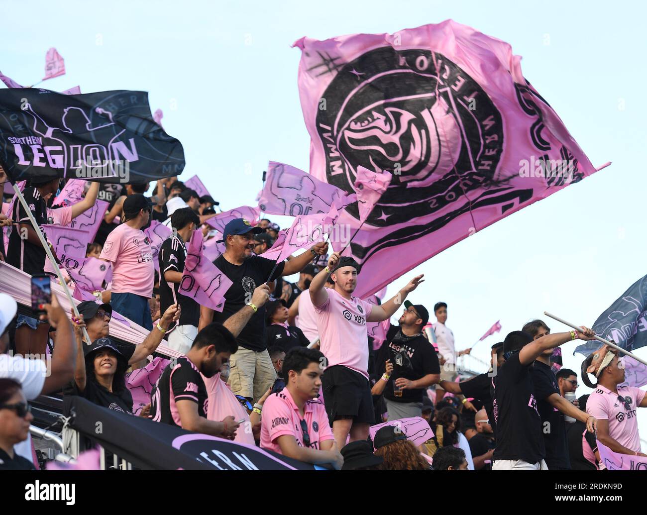 Fort Lauderdale FL, USA. 21st July, 2023. Fans are seen as Lionel Messi ...
